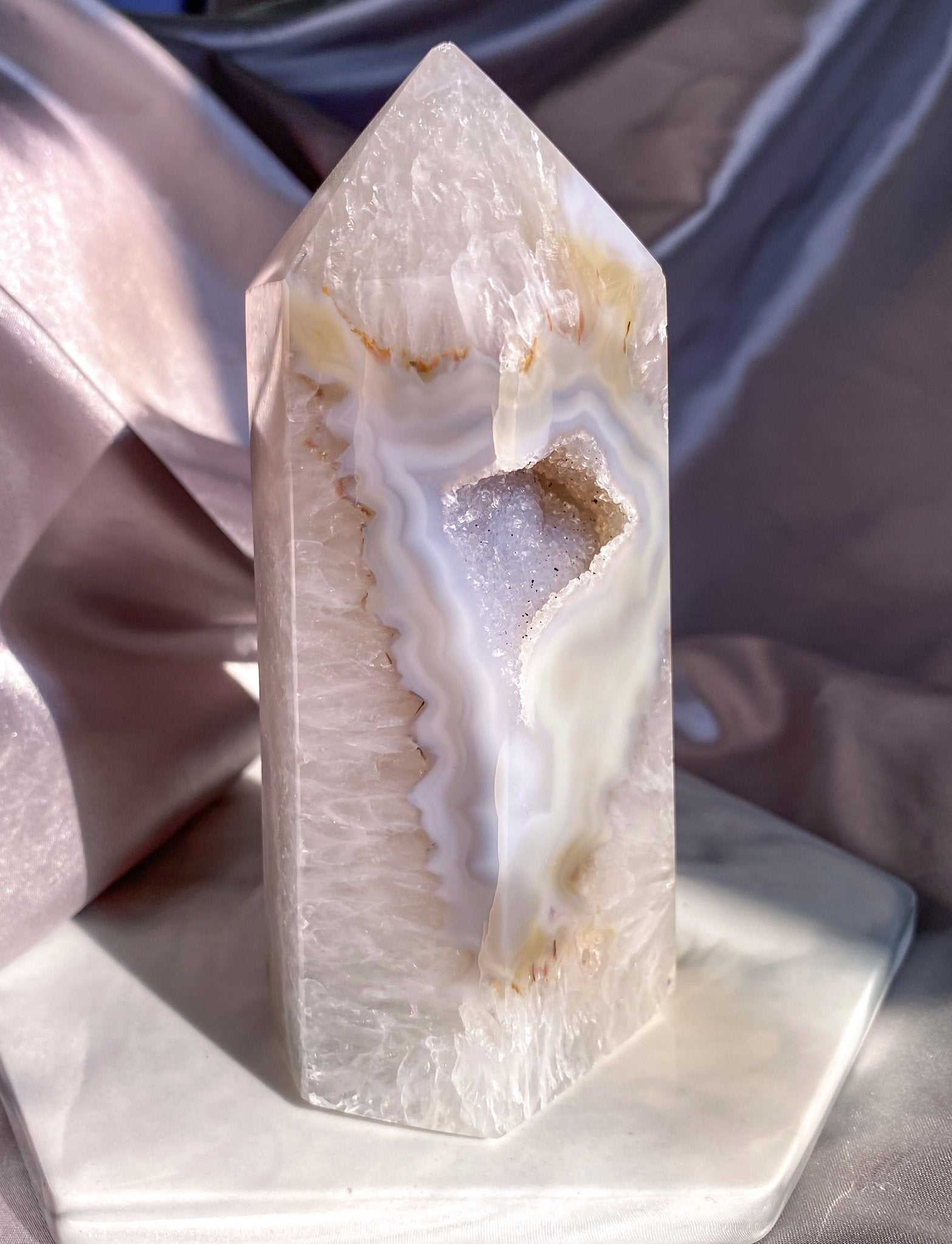 Druzy Agate – Glace Crystals